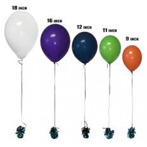 Latex Balloon Helium Inflation Service (Various Sizes)